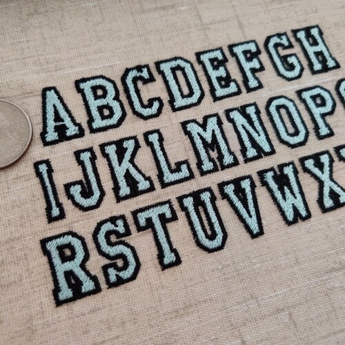 Varsity Collegiate Collegiate Type Font Machine Embroidery - Etsy