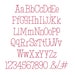 Hand Stitch Effect FONT Machine Embroidery Designs in Assorted Mini ...