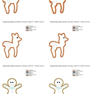 Cute Christmas Gingerbread Set - Machine Embroidery Designs ITH in the ...