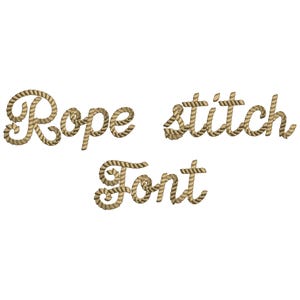 Rope FONT Embroidery Cowboy Alphabet Machine Embroidery Designs With ...