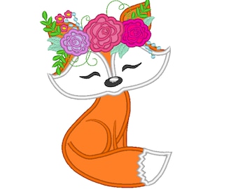 Fox Face Applique | Etsy