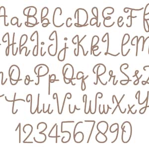 Rope FONT Machine Embroidery Designs in Assorted Mini Sizes Alphabet ...