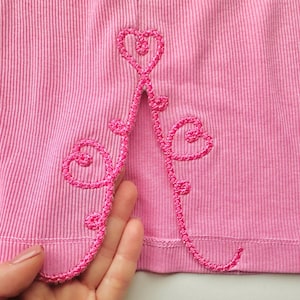 Hearts Split Side Seam Cutout Side Bow Machine Embroidery Designs ...