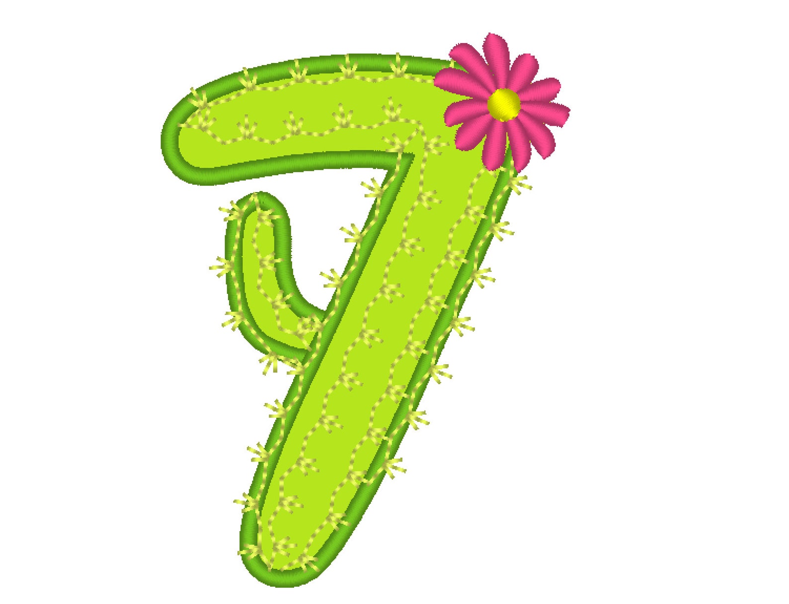 Cute Cactus Numbers Set Birthday Numbers Machine Embroidery - Etsy
