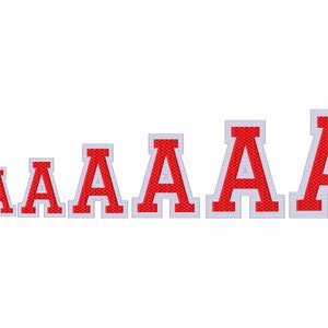 Waffle Glitter HTV Embroidery Font Sport Varsity Glitter Vinyl Alphabet ...