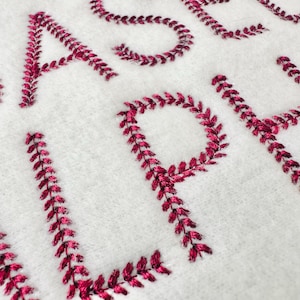 Baseball Stitch Block FONT College Collegiate Varsity Type Block Sport ...