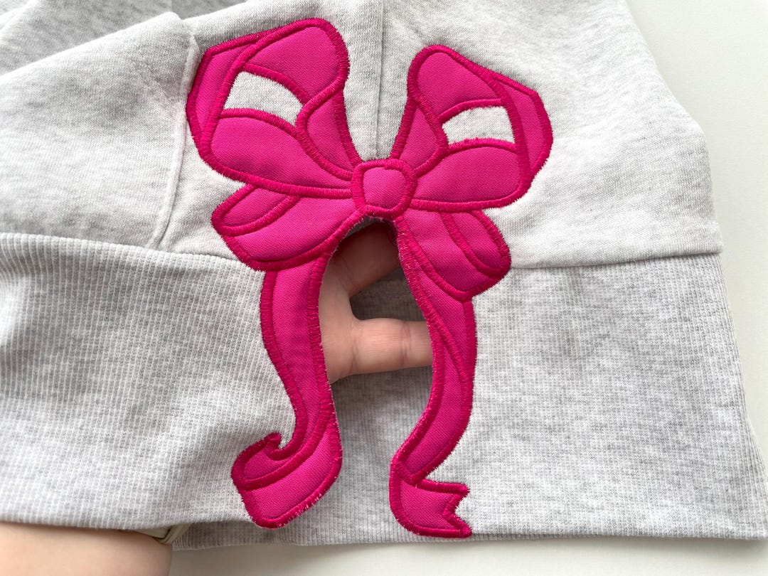 Awesome Curl Bow Applique Machine Embroidery Designs Ribbon Girly Bow ...