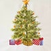 Fringed Fluffy Christmas Tree With Holiday Lights and Gifts Machine ...