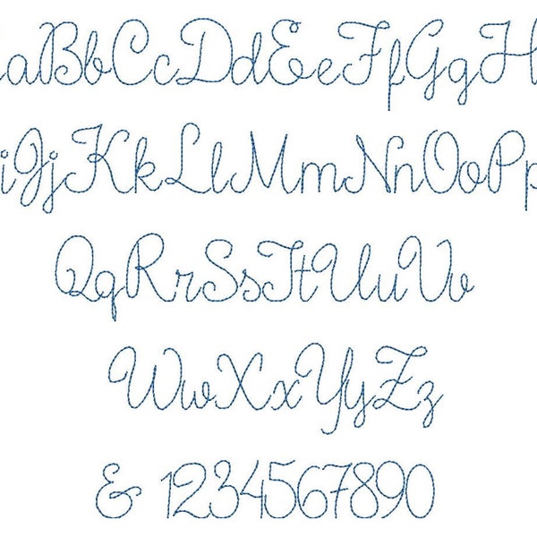 Wedding Machine Embroidery Font - Etsy