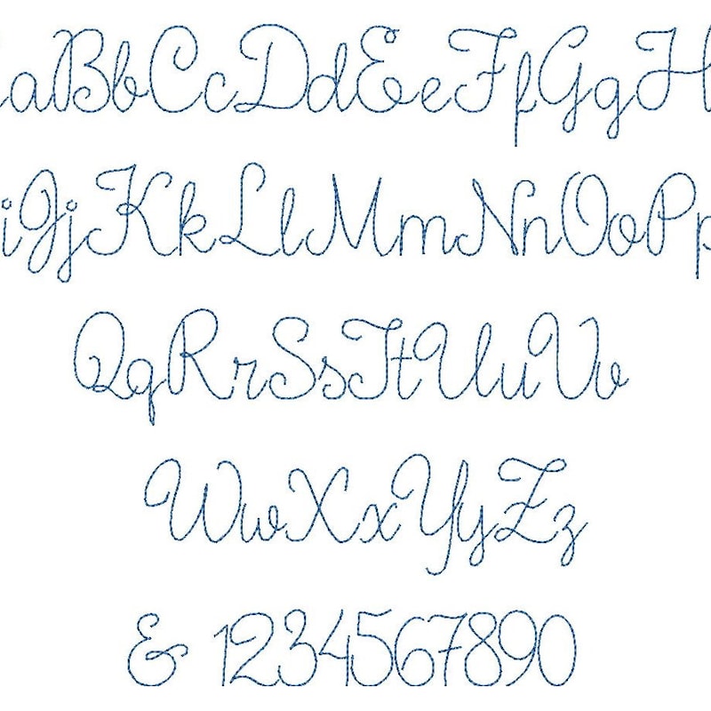 Mini Embroidery Font - Etsy