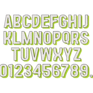Block Glitter Shadow Font HTV Glitter Monogram Sparkle Effect Alphabet ...