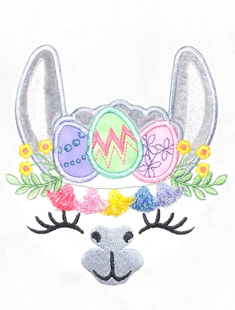 Easter eggs Lama Tassels face tassel llama alpaca face head | Etsy