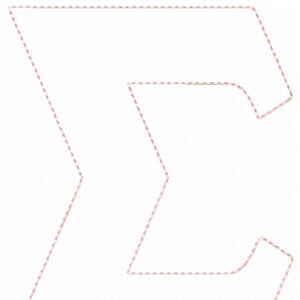 Raggedy Edge Easy Greek Font, Alphabet, ABC, Letters 1 Step Applique ...