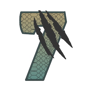 T-rex Indominus Dinosaur Birthday Number 7 SEVEN Kids Boy Outfit ...