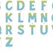 Iridescent 2 Color Block Monogram FONT Alphabet Machine Embroidery ...