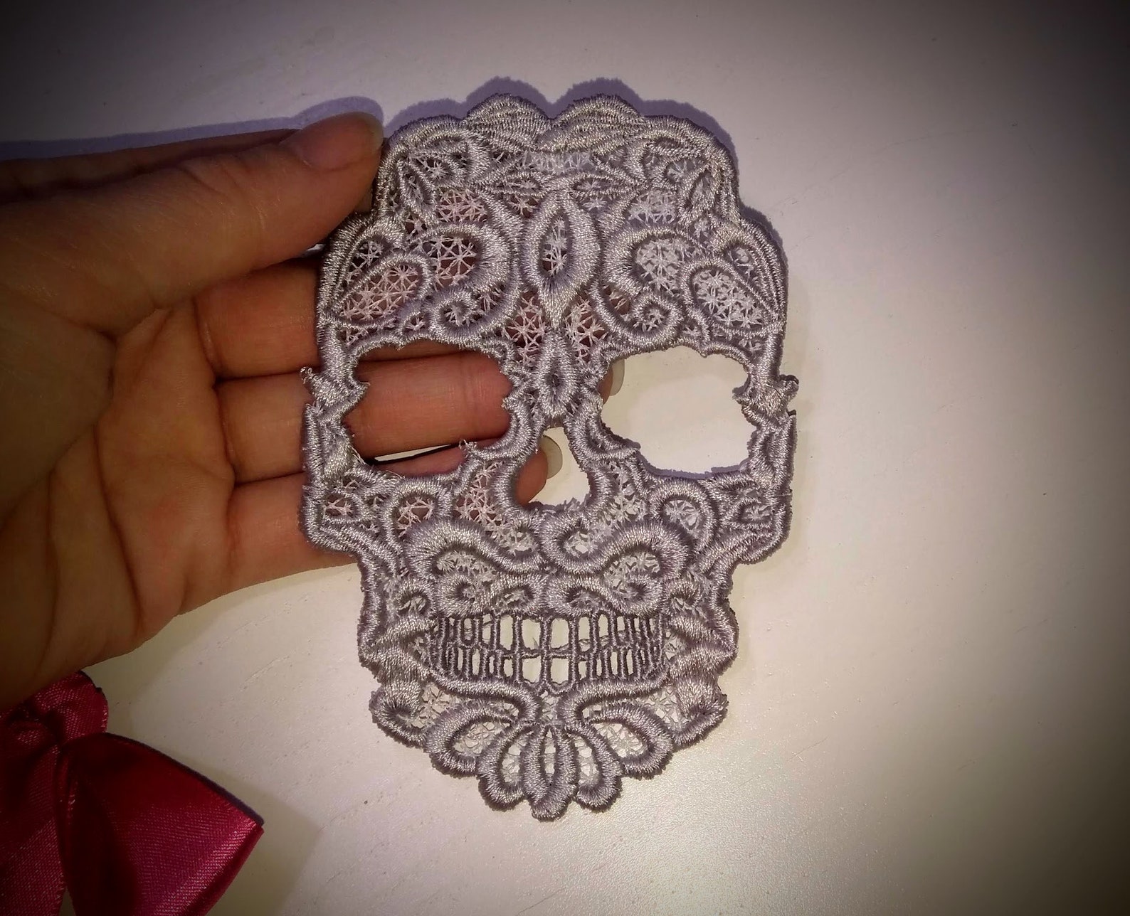 Swirl Skull and Butterfly 2 FSL Designs, Free Standing Lace Day of the ...