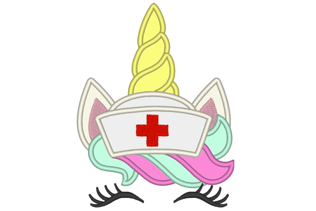 Doctor Nurse Unicorn Head Unicorn Machine Embroidery Designs 4, 5, 6, 7 ...