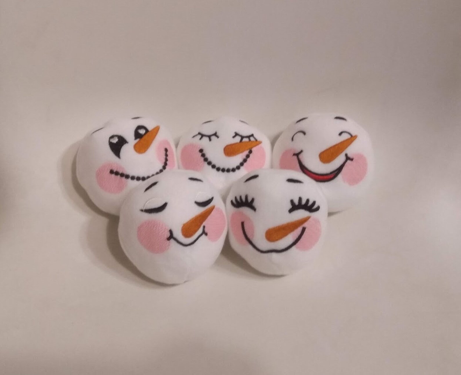 Snowman Face Snowball for Playing in Snow Fight ITH Embroidery, in the ...