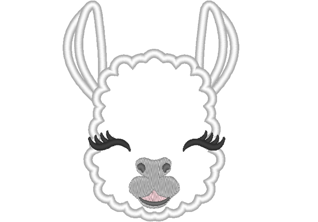 Lama, Llama, Alpaca Machine Embroidery Applique Designs - Assorted ...