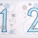 Frozen Birthday Snowflakes Numbers , Machine Embroidery Applique ...