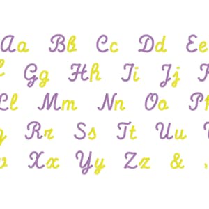 Fringed Handwriting Fluffy FONT Machine Embroidery Designs in Assorted ...