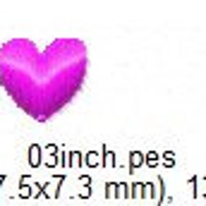Mini Hearts Add on Mini Size Micro Wee Machine Embroidery Designs Less ...