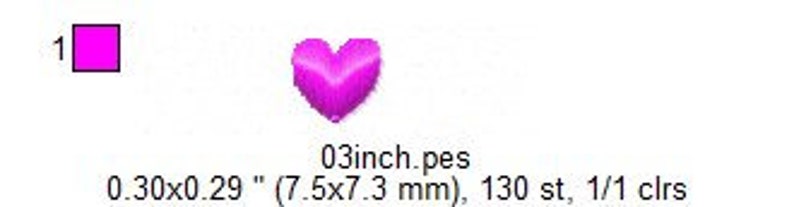 Mini Hearts Add on Mini Size Micro Wee Machine Embroidery Designs Less ...