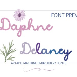 Fill Stitch FONT Handwritten Script Alphabet Letters Numbers Kids ...