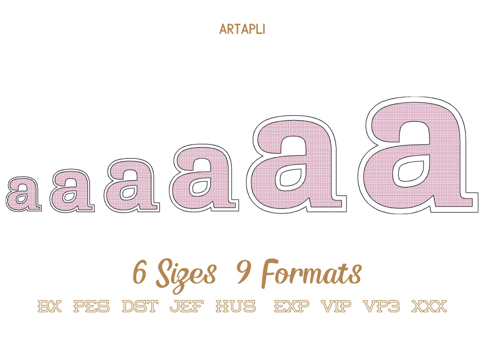 Golden Light Stitch Block Sheriff Font May Use With Script Calligraphy ...