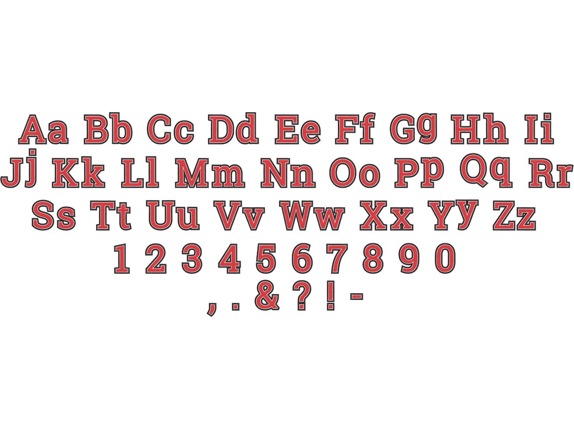 Big Two Double Layers Font Applique and Fill Stitch on Top Athletic ...