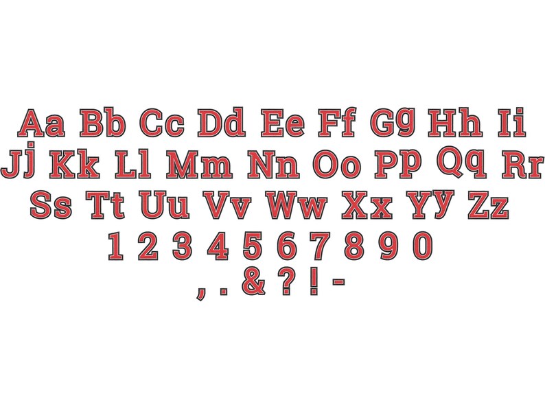 Big Two Double Layers Font Applique and Fill Stitch on Top Athletic ...