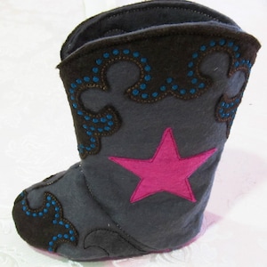 Baby Cowboy Boots - Felt in the Hoop Project - Ultimate Pattern for ...
