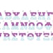 2 Colors GREEK Block Split Divided Collegiate Alphabet Sororities Greek ...