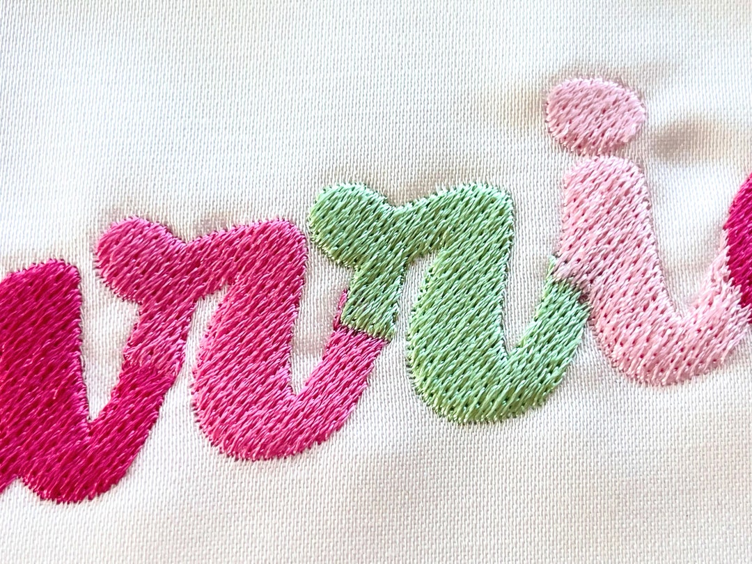 Fill Stitch Harriet Font Alphabet Playful Kids Baby Monogram Name ...