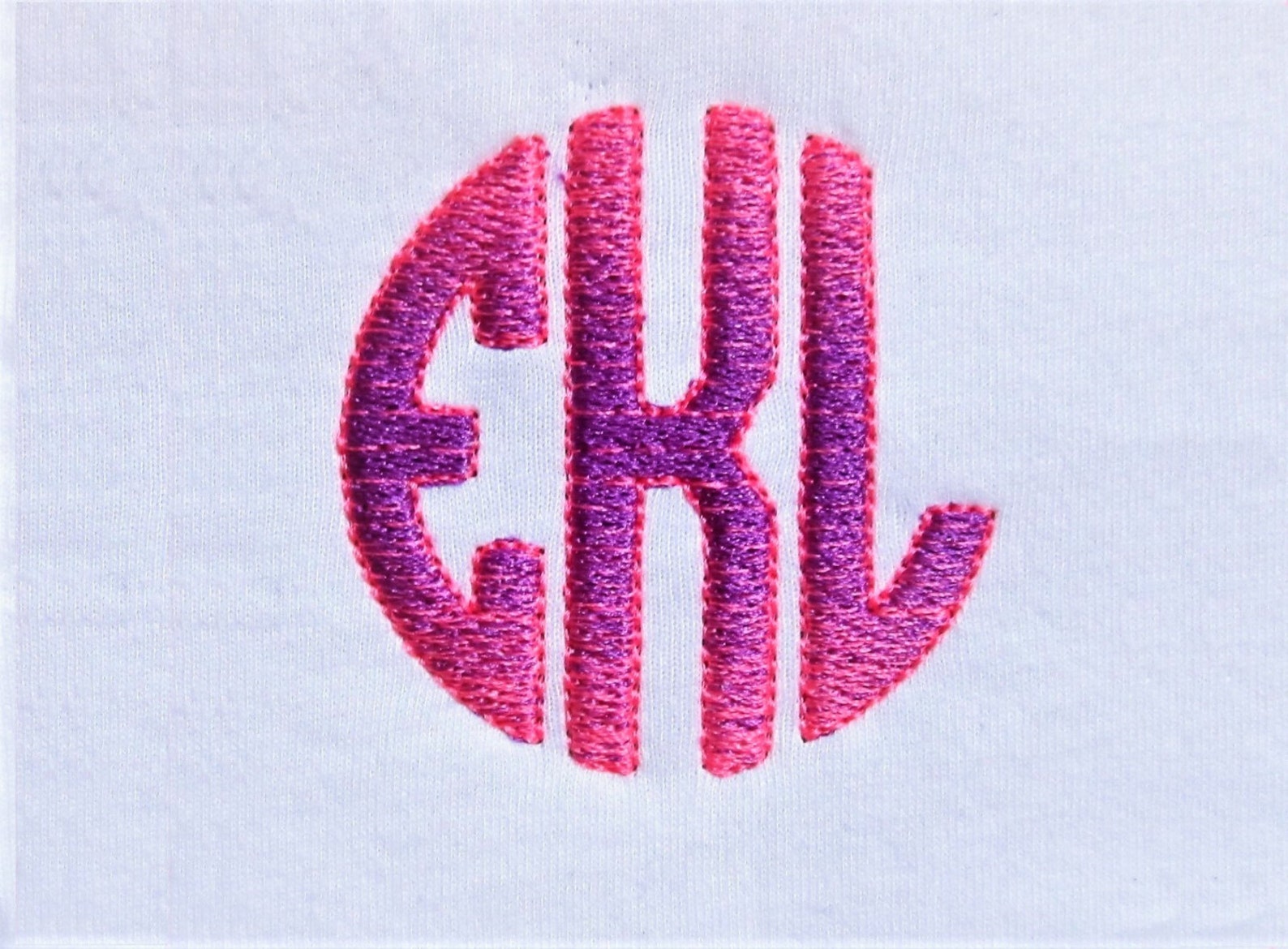 Iridescent 2 Color Circle Monogram Frame and New Circle Font - Etsy