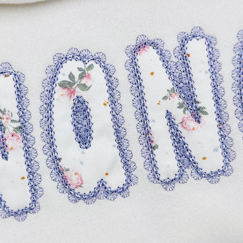 Lace Applique Font Pes - Etsy