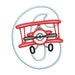 Airplane Birthday Number SIX 6 Applique Machine Embroidery Designs Kids ...