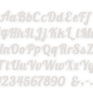 Cursive Chain Font Hand Stitch Effect Machine Embroidery Designs Hand ...