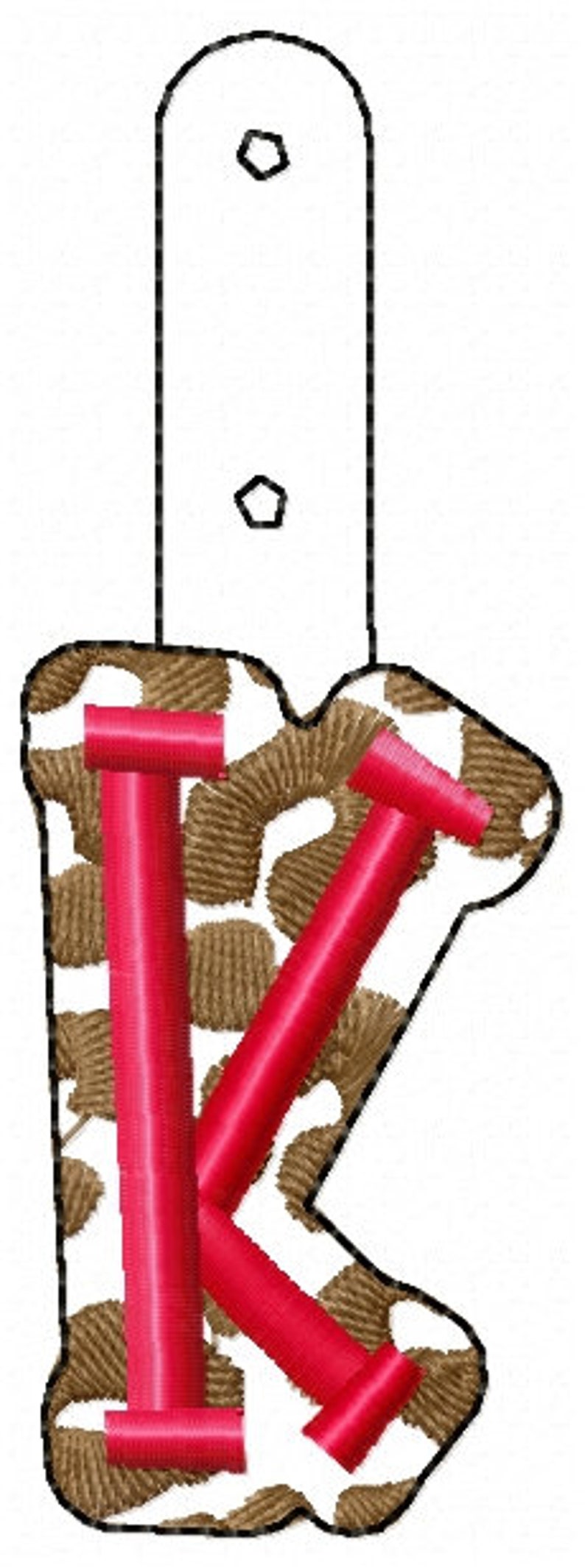 Key Fob Snap Tab Leopard Spot Monogram Alphabet Initial - Etsy