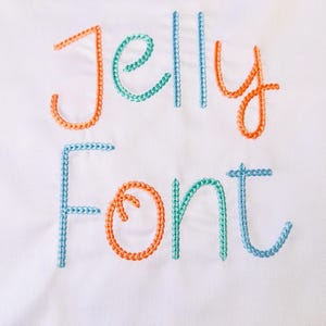 Bold Chain FONT Dense Chain Stitch Medium and Big Sizes Alphabet ...