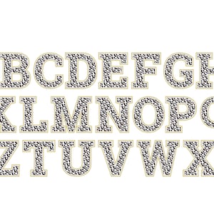 Leopard Outlined Nice Font Machine Embroidery Designs Monogram Alphabet ...