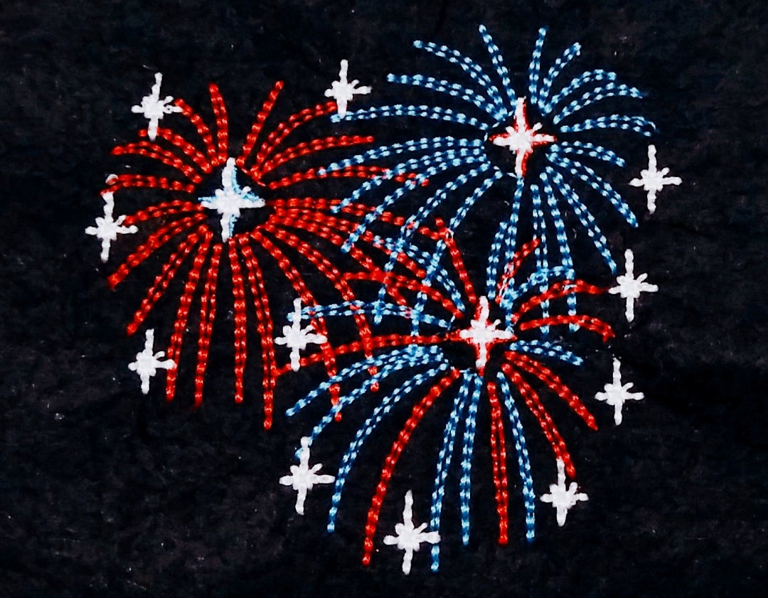 Fireworks Mini Fourth of July - Machine Embroidery Designs - for Hoop ...
