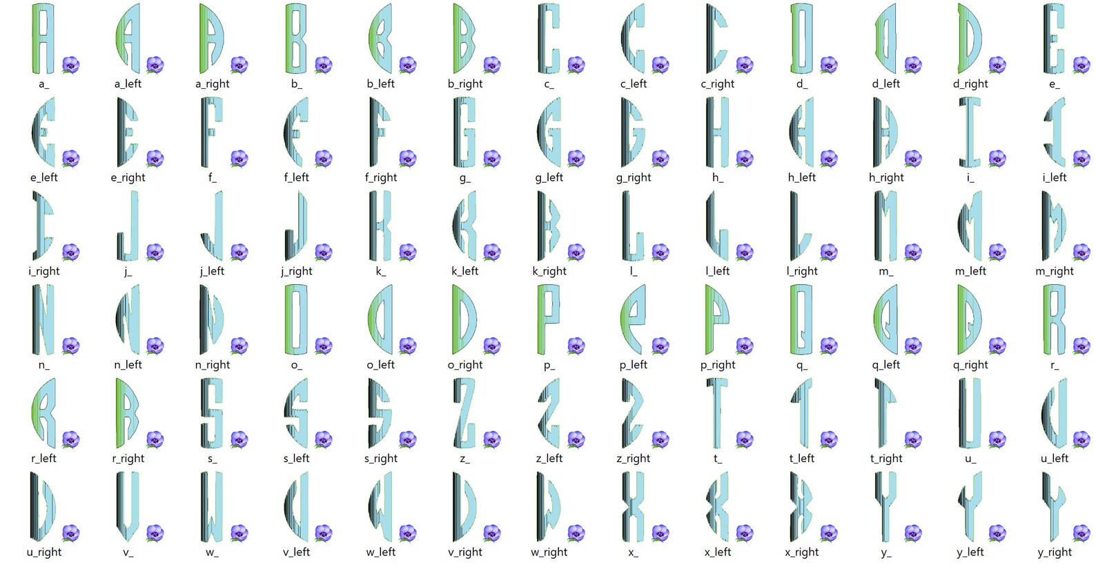 Iridescent Rainbow Chevron Circle Monogram Font Machine Embroidery ...