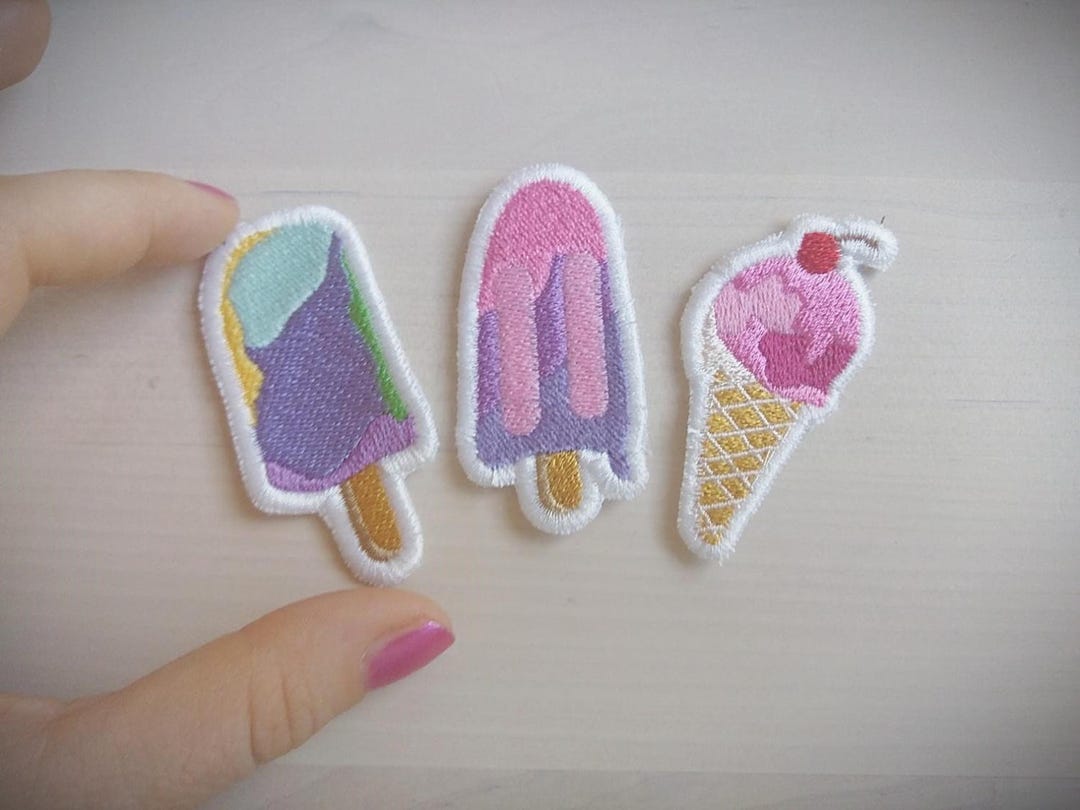 Icecream Patches - E Machine Embroidery Patch Applique Designs Assorted ...