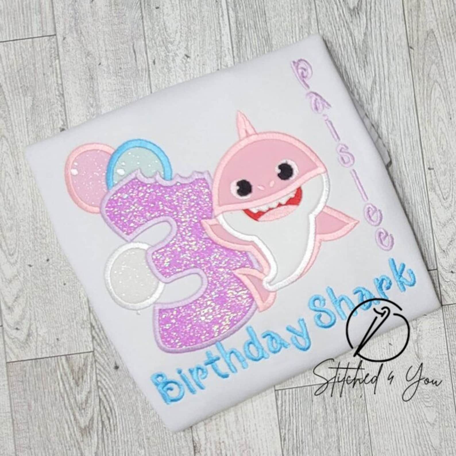 Bitten Numbers Wide Satin Stitch Birthday Numbers Applique Machine ...
