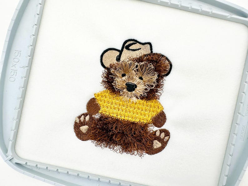 Teddy Bär Dan mit Fransen und Cowboyhut und Strickpullover Kinder ...