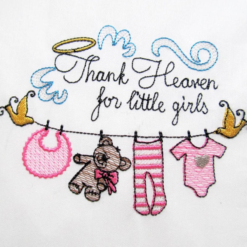 Cross Embroidery Design Little Girl - Etsy