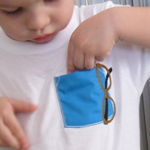 Cute Baby Real Pockets Machine Embroidery Applique Design | Etsy