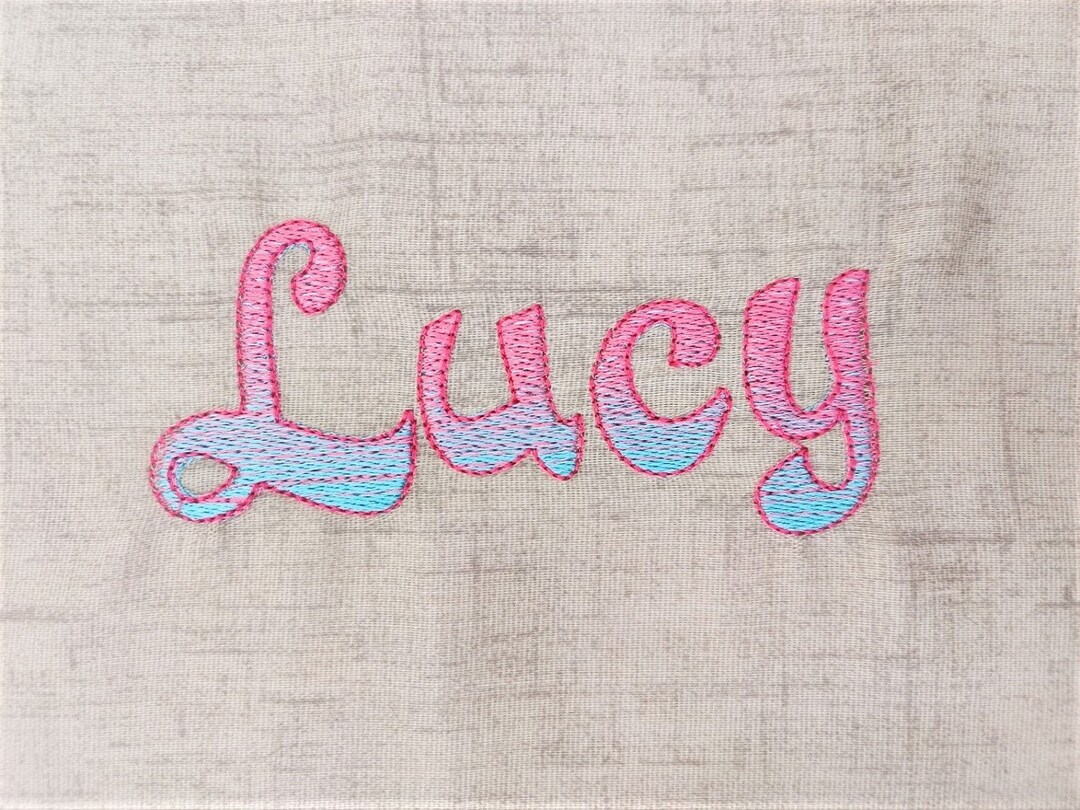 Iridescent 2 Color Block Monogram FONT Alphabet Embroidery Designs 1, 2 ...