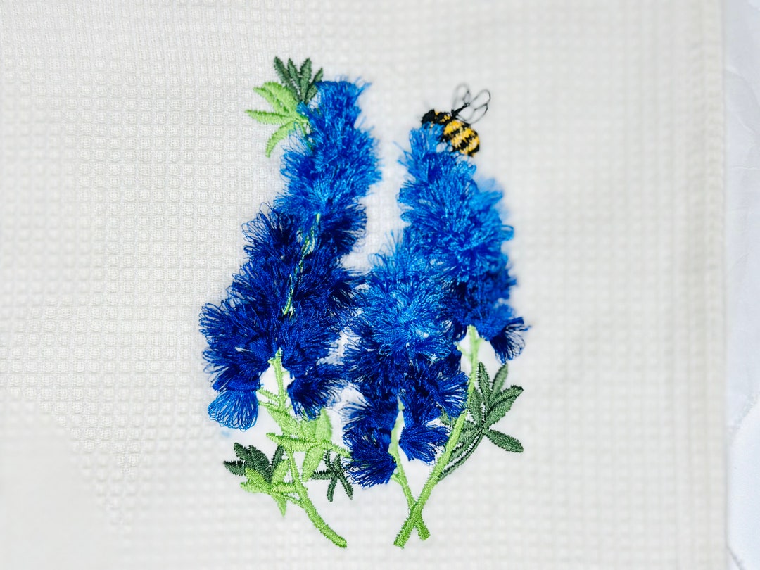 Bluebonnet Fringe Flowers Machine Embroidery Designs Bluebonnet Texas ...